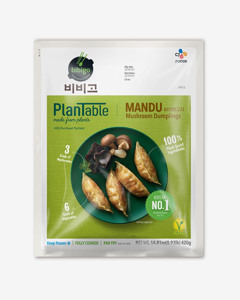 bibigo PLANTABLE MUSHROOM DUMPLINGS 420G - CJ Foods Oceania