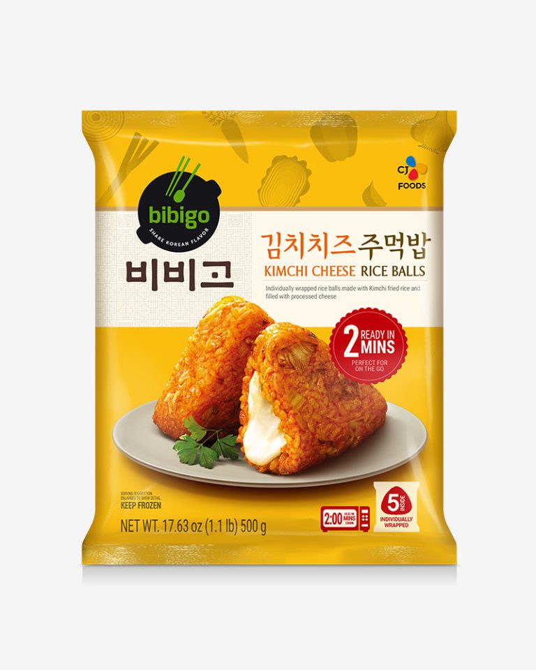 bibigo KIMCHI CHEESE RICE BALLS 500G - CJ Foods Oceania