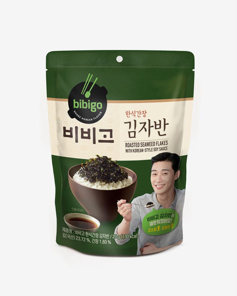 bibigo ROASTED & SEASONED SEAWEED 50G (Porphyra tenera) - CJ Foods Oceania