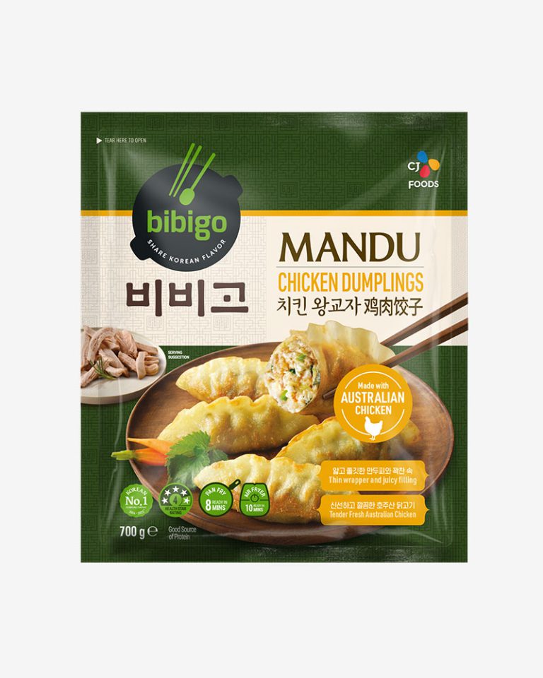 bibigo MANDU CHICKEN DUMPLINGS 700G - CJ Foods Oceania